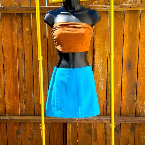 The Limited | Skirts | The Limited Tealblue Mini Skirt | Poshmark